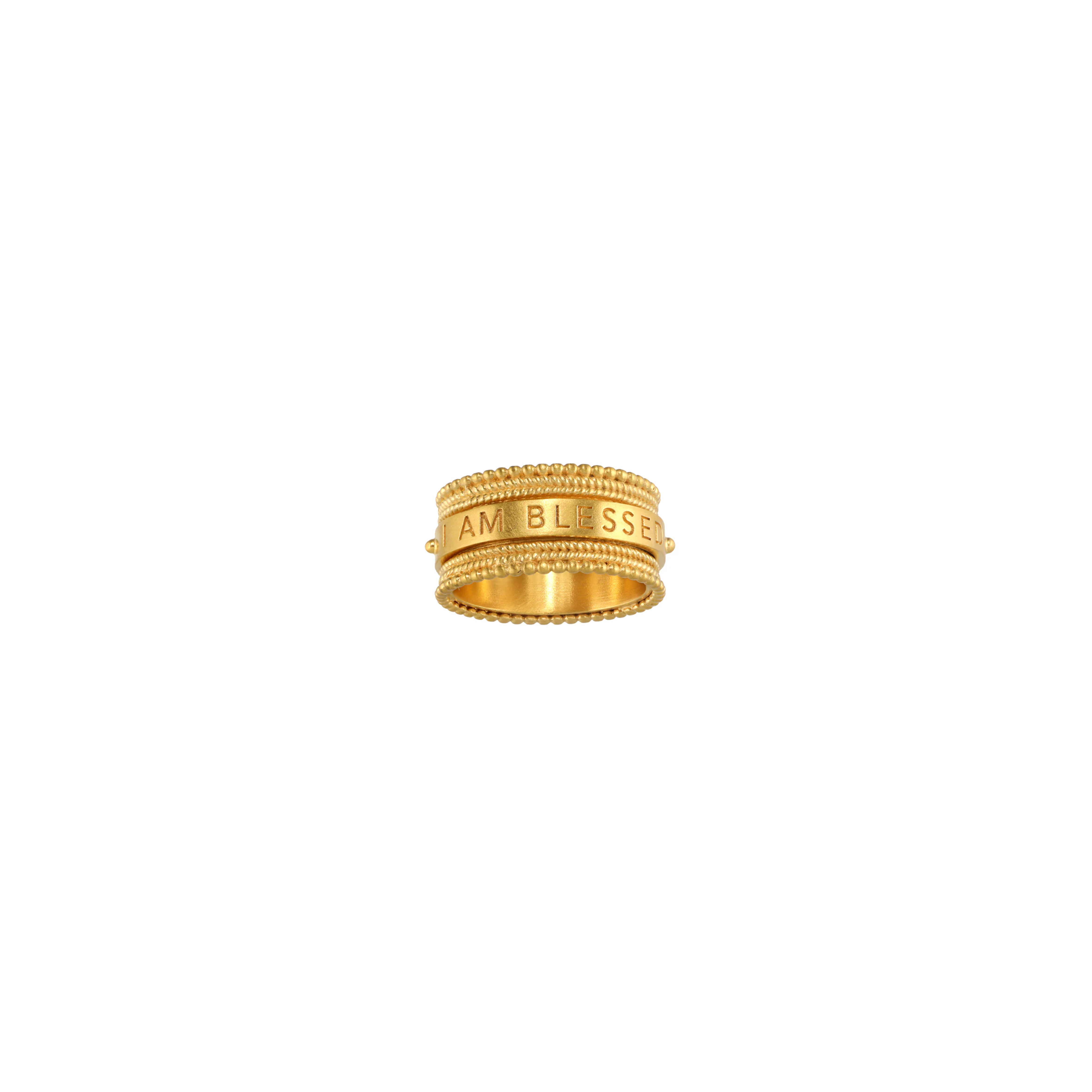 Anillo de la Suerte Giratorio | I am Blessed – MANIKĀ Joyería