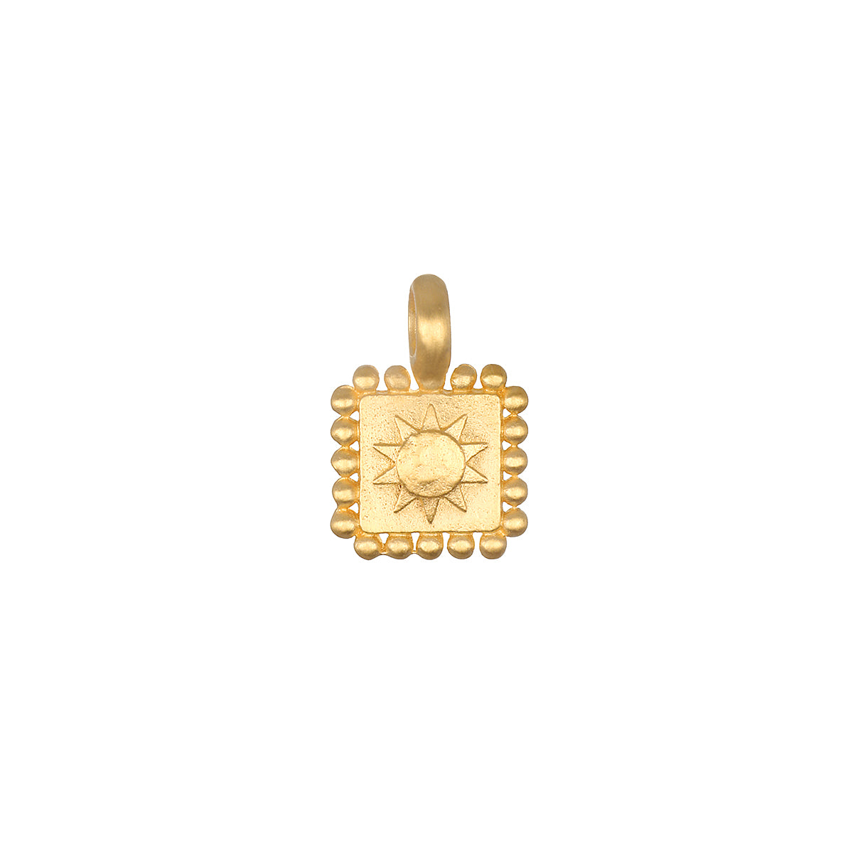 Charm Cuadrado de Sol – MANIKĀ Joyería